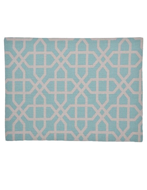 Mantel individual rectangular de algodón Abbie Flash 1