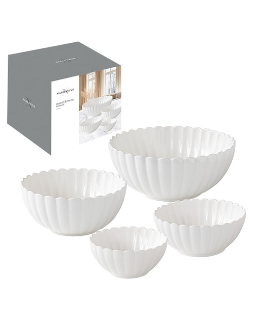 Set bowl N Narrative Lifestyle 4 piezas de porcelana 1