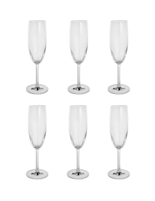 Set de copas para champán Rona Gala 17 de vidrio 1