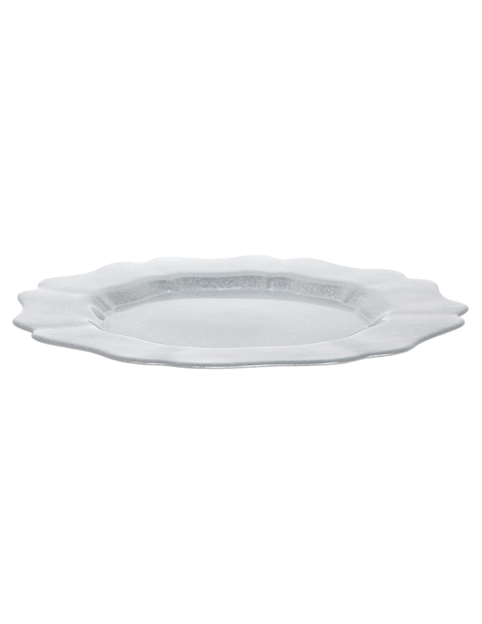 Plato base N Narrative Ginger Glitter de vidrio | Gran Barata